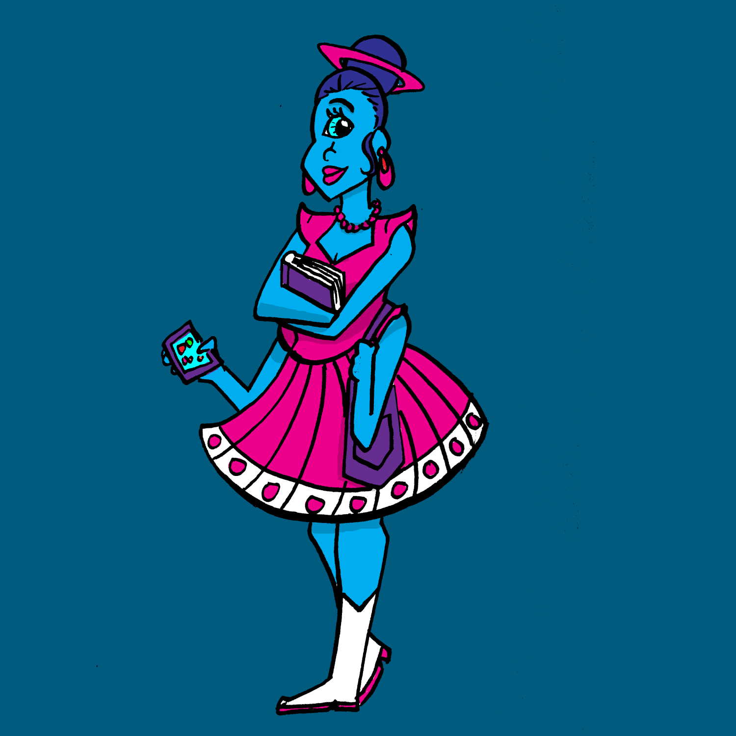 saturn-hair-girl – SERENA THE CARTOONIST